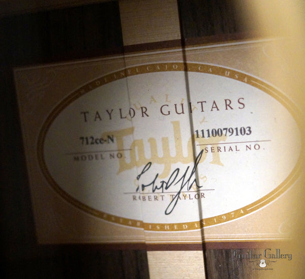 Taylor 712ce-N Nylon String Guitar – Guitar Gallery