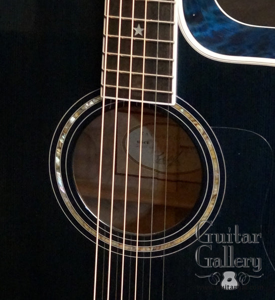 Taylor 615c Transparent Blue, Custom Guitar – Guitar Gallery